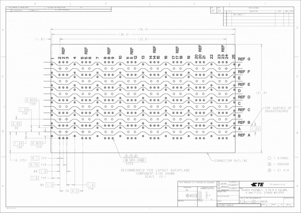 TE Connectivity 2180828-2 technical drawing page 2