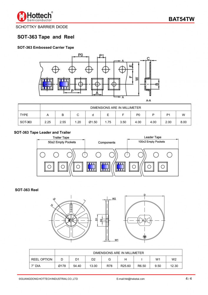 BAT54TW datasheet page 4