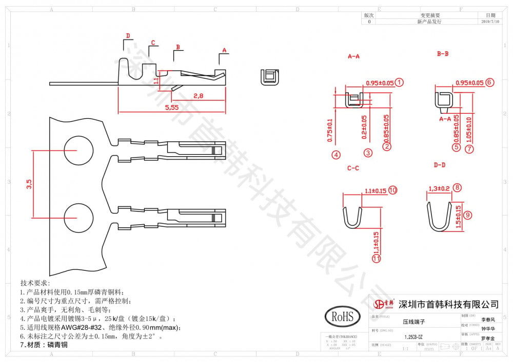 1.25CB-DZ specification page 1