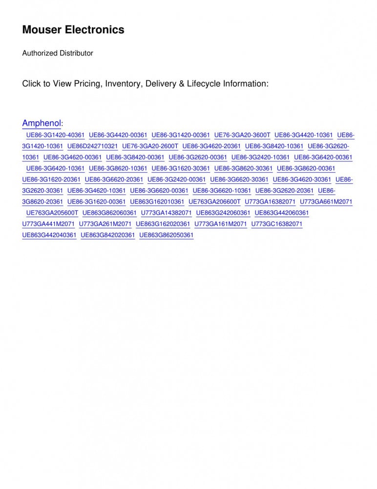 Amphenol UltraPort SFP+ document page 4