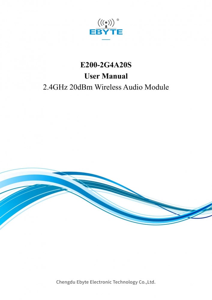 E200-2G4A20S manual page 1