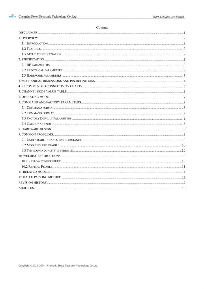 E200-2G4A20S manual page 2