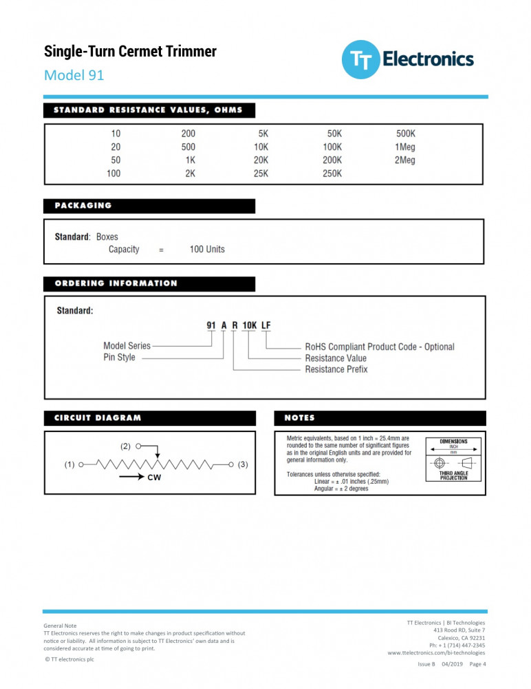 Model 91 document page 4