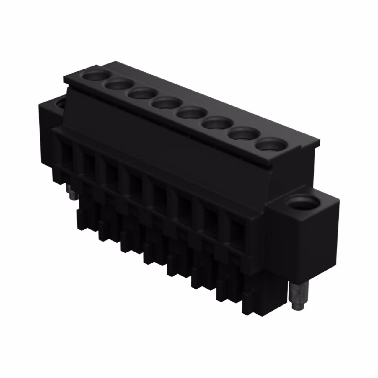 3.81mm Pitch Eurostyle Vertical Plug, with Retention Screws, Front Wire Entry, 8 Circuits for sale