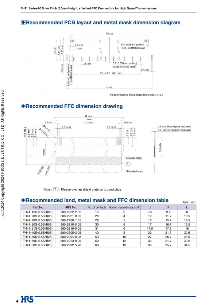 FH41 Series datasheet page 4
