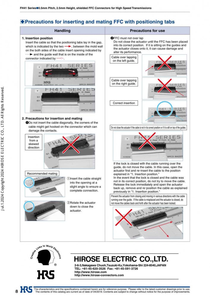 FH41 Series datasheet page 8