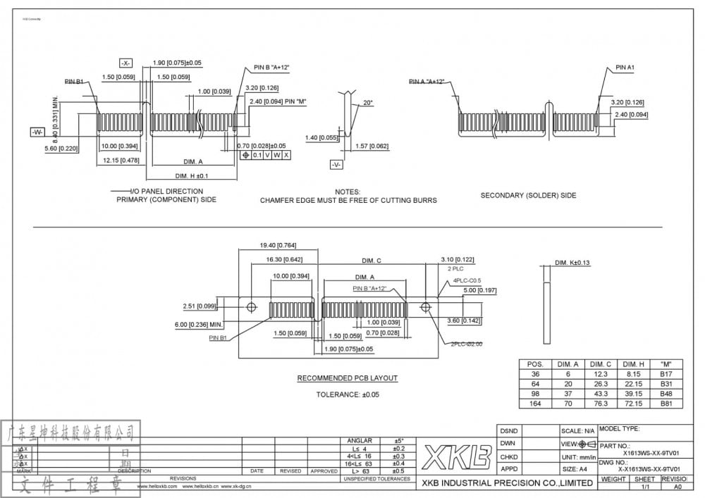 X1613WS-98-9TV15 technical drawing page 2