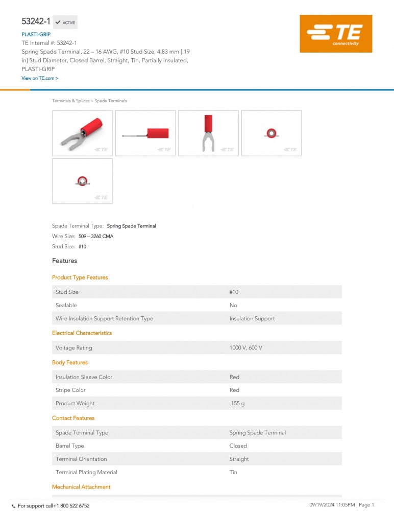 53242-1 technical document page 1