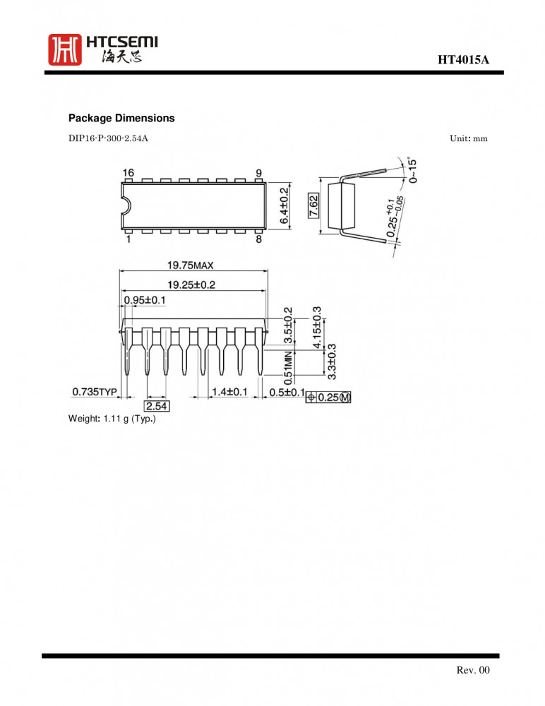HT4015ARZ datasheet page 8