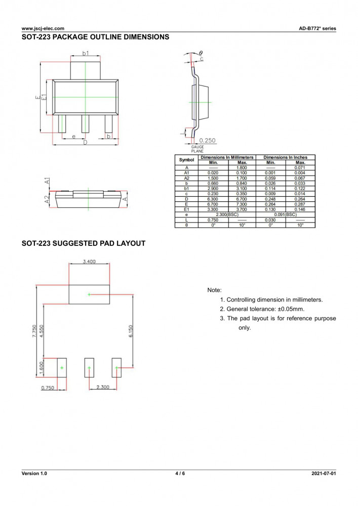 AD-B772-Y datasheet page 4