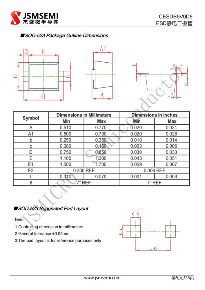 CESDB5V0D5 datasheet page 5