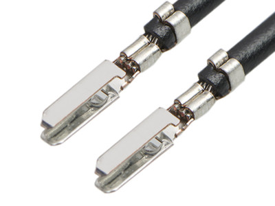Pre-Crimped Lead Clik-Mate Male-to-Clik-Mate Male, Tin (Sn) Plating, 150.00mm Length, 24 AWG, Black for sale