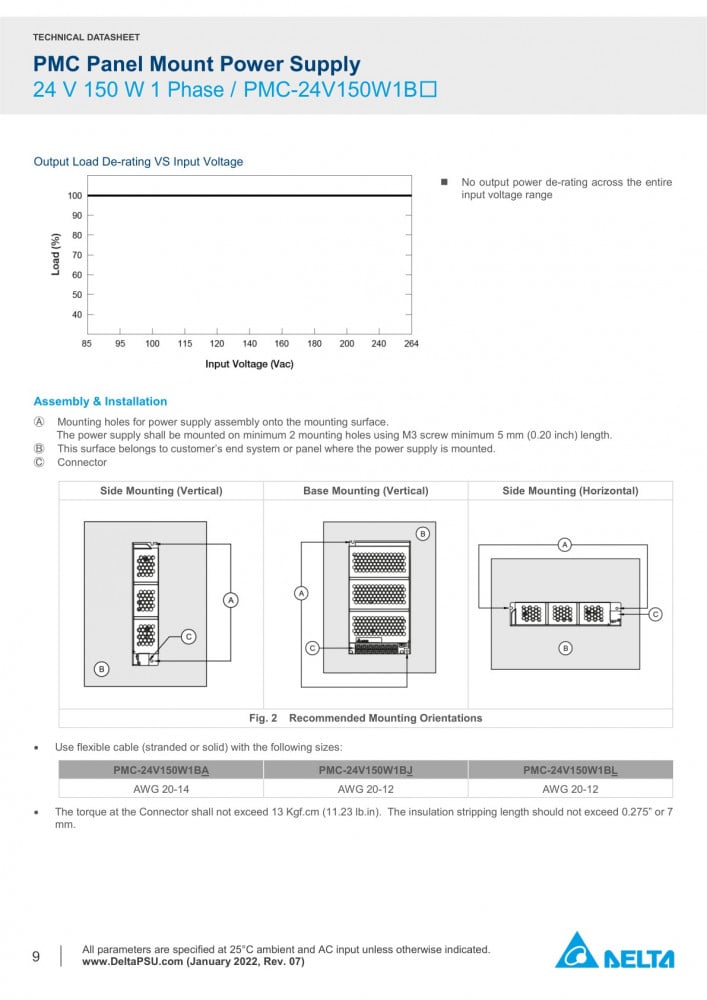 PMC-24V150W1BA datasheet page 9