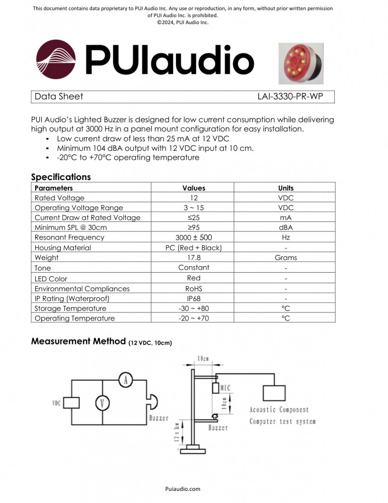LAI-3330-PR-WP documentation page 1