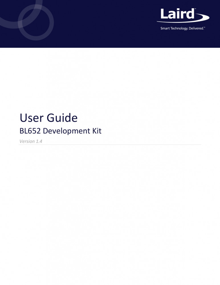 DVK-BL652-SA manual page 1