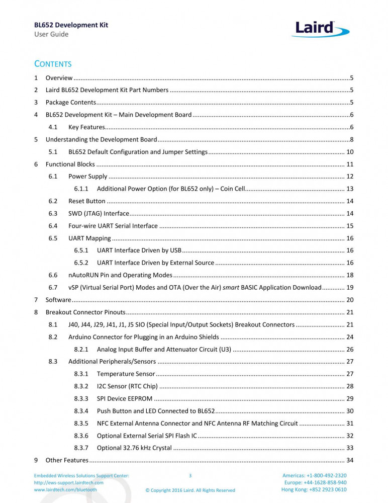 DVK-BL652-SA manual page 3