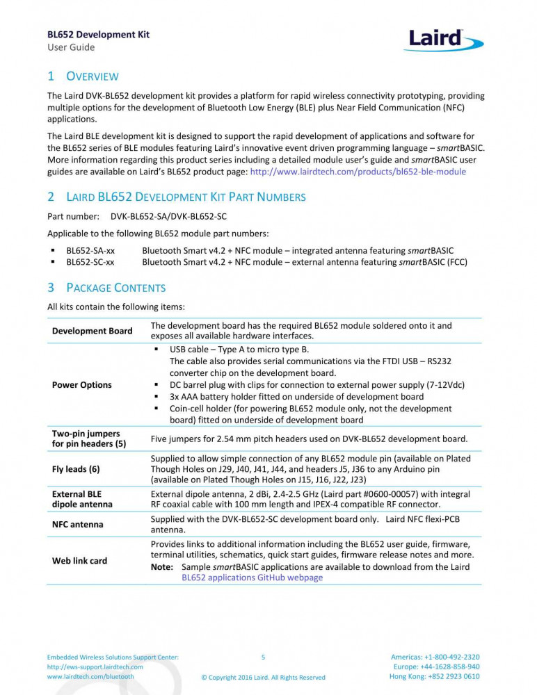 DVK-BL652-SA manual page 5