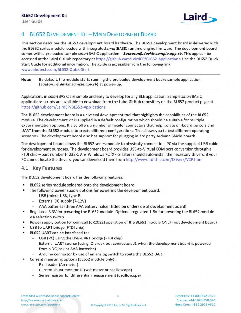 DVK-BL652-SA manual page 6
