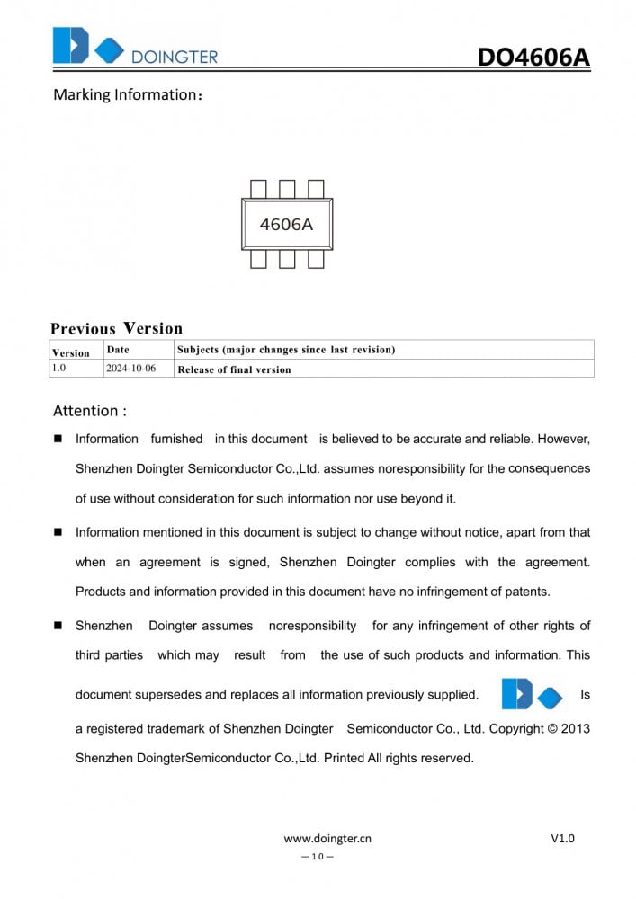 DO4606A datasheet page 10