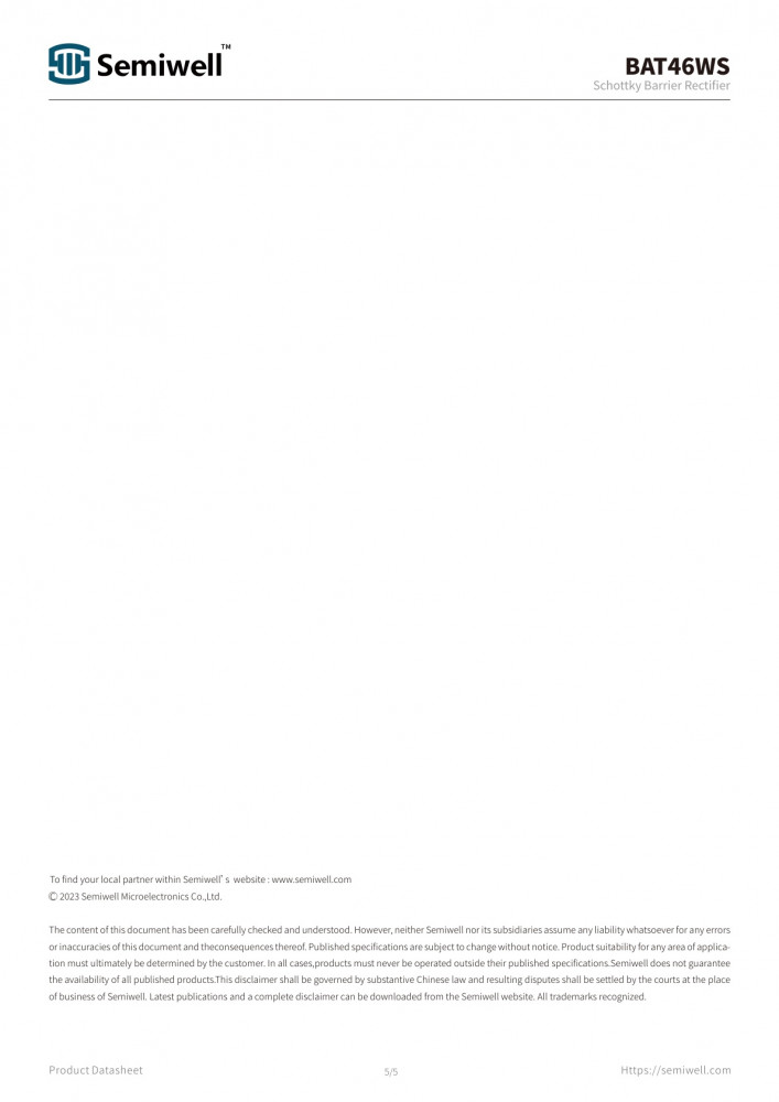 BAT46WS datasheet page 5