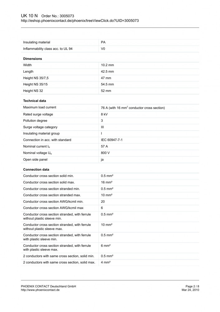 UK 10 N 3005073 catalog page 2