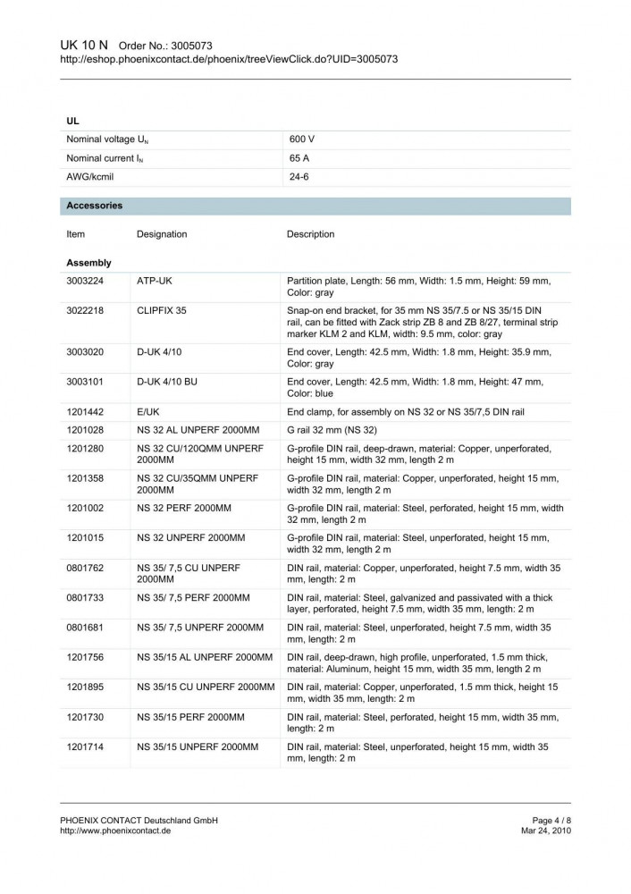 UK 10 N 3005073 catalog page 4