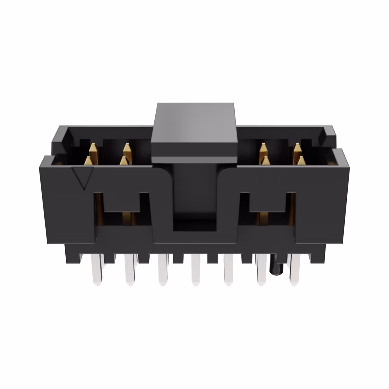 2.00mm Pitch, Milli-Grid PCB Header, Dual Row, Vertical, Through Hole, Shrouded, 14 Circuits, 0.76µm Gold (Au) Plating, 2.50mm Tail Length, Dual Side Slots, Dual Friction Locks, Center Polarization, with Cap and Peg, Tape and Reel for sale