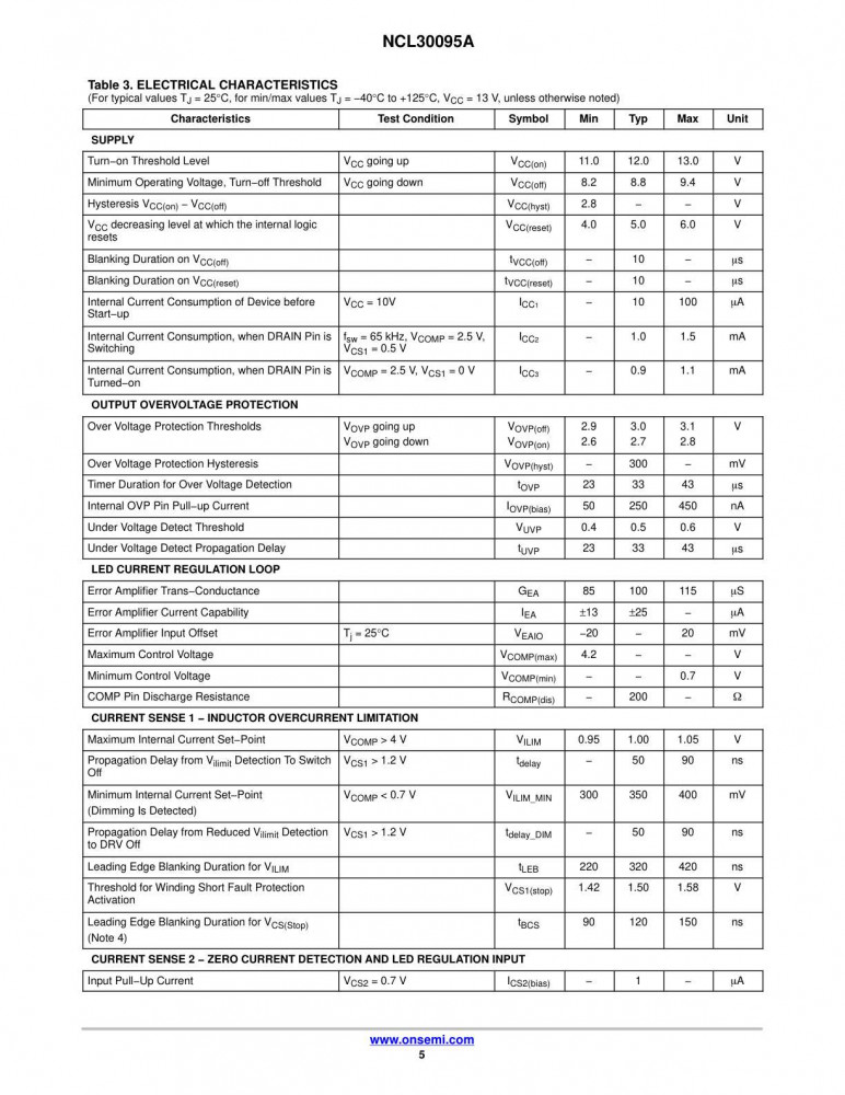 NCL30095 technical document page 5