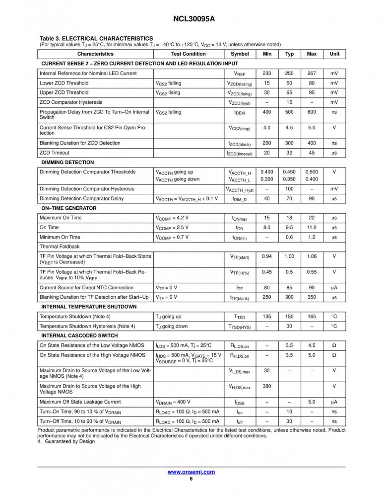 NCL30095 technical document page 6