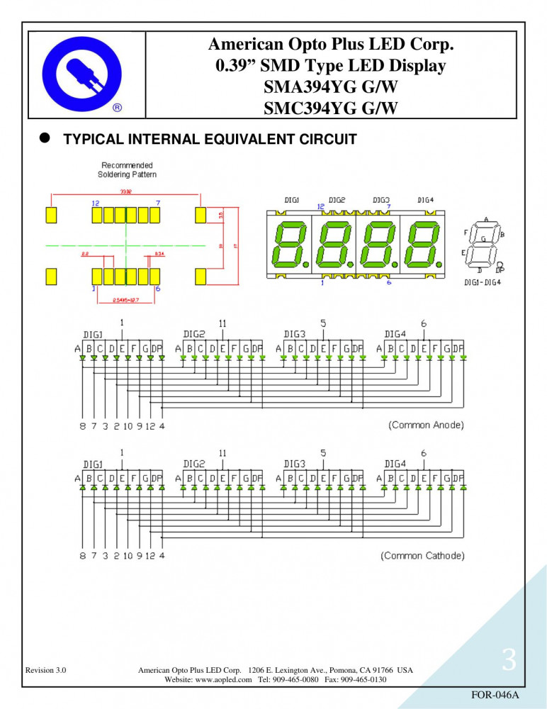 SMA394YG datasheet page 3