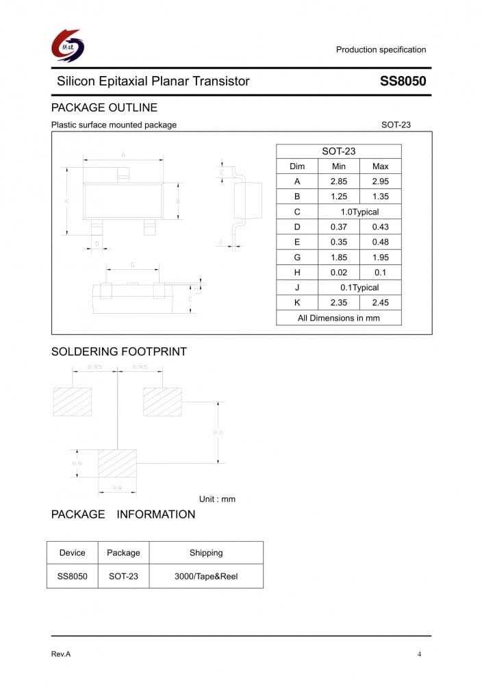 SS8050 datasheet page 4