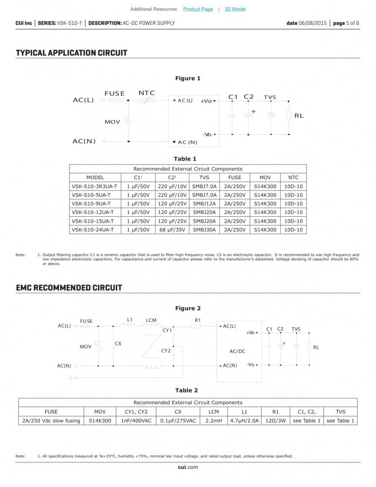 CUI VSK-S10-T datasheet page 5