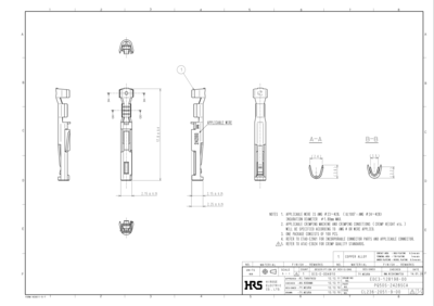 HRS PQ50S-2428SCA Rectangular Connector Contact for sale