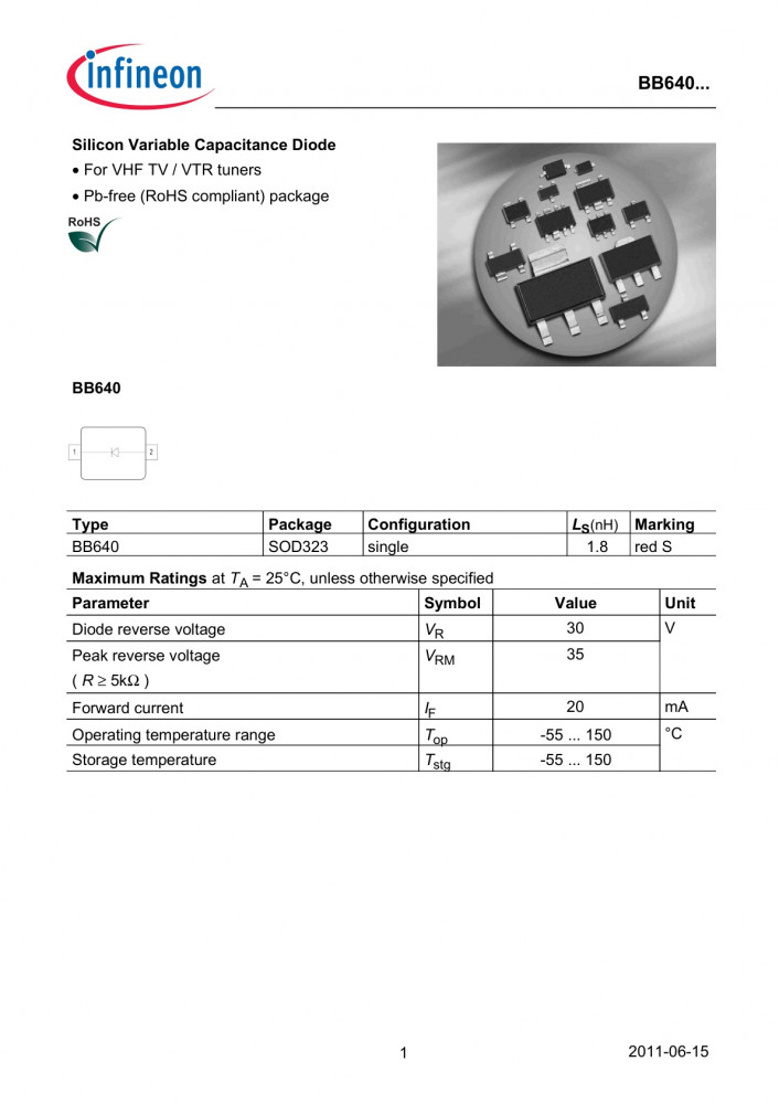 BB640 technical document page 1