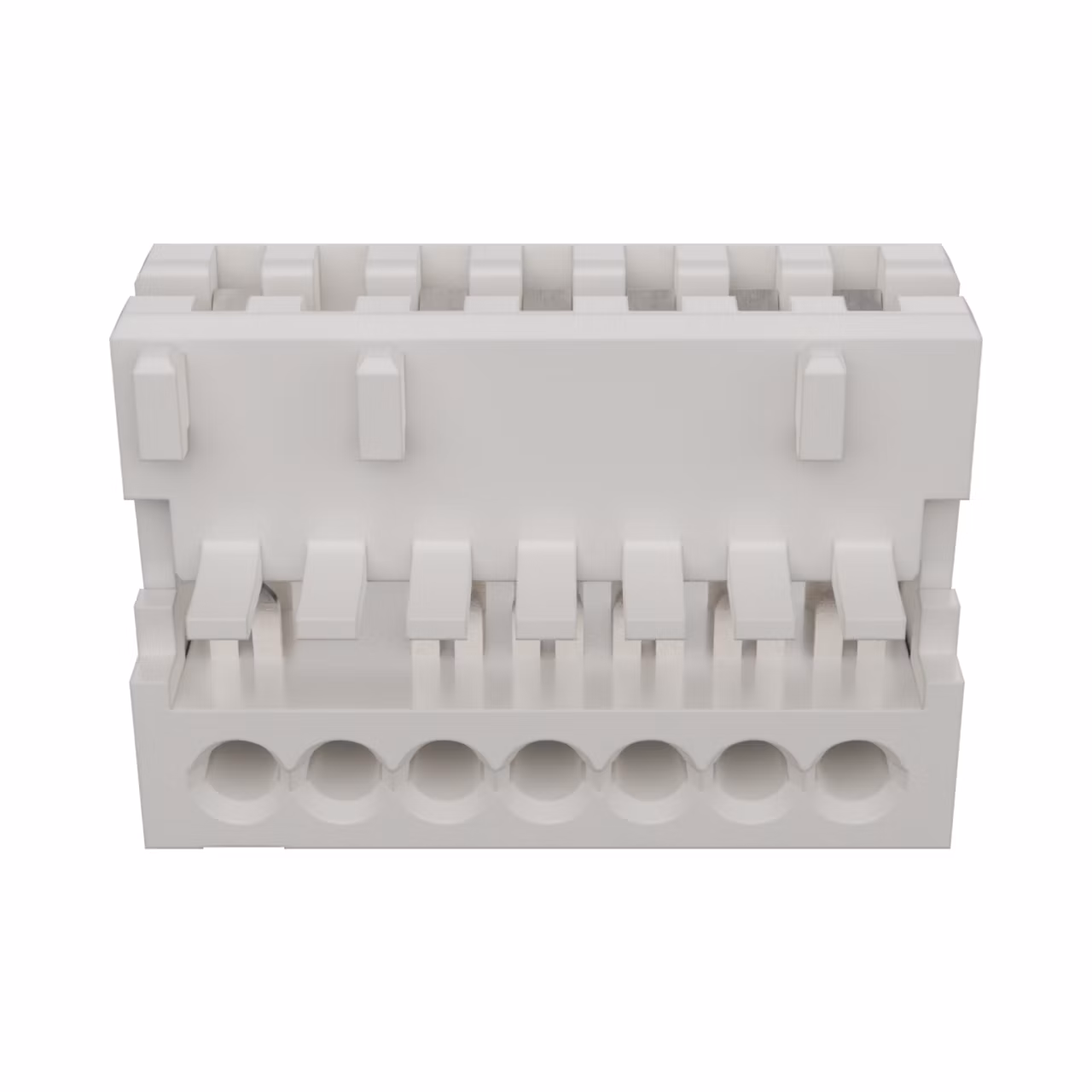 Appli-Mate RAST 2.5 IDT Housing, 2.50mm Pitch, Direct/Indirect, Female, 7 Circuits, Position Keys B, D, E, F and H Removed, Voided Circuit 2, Blue Color Stripe for sale