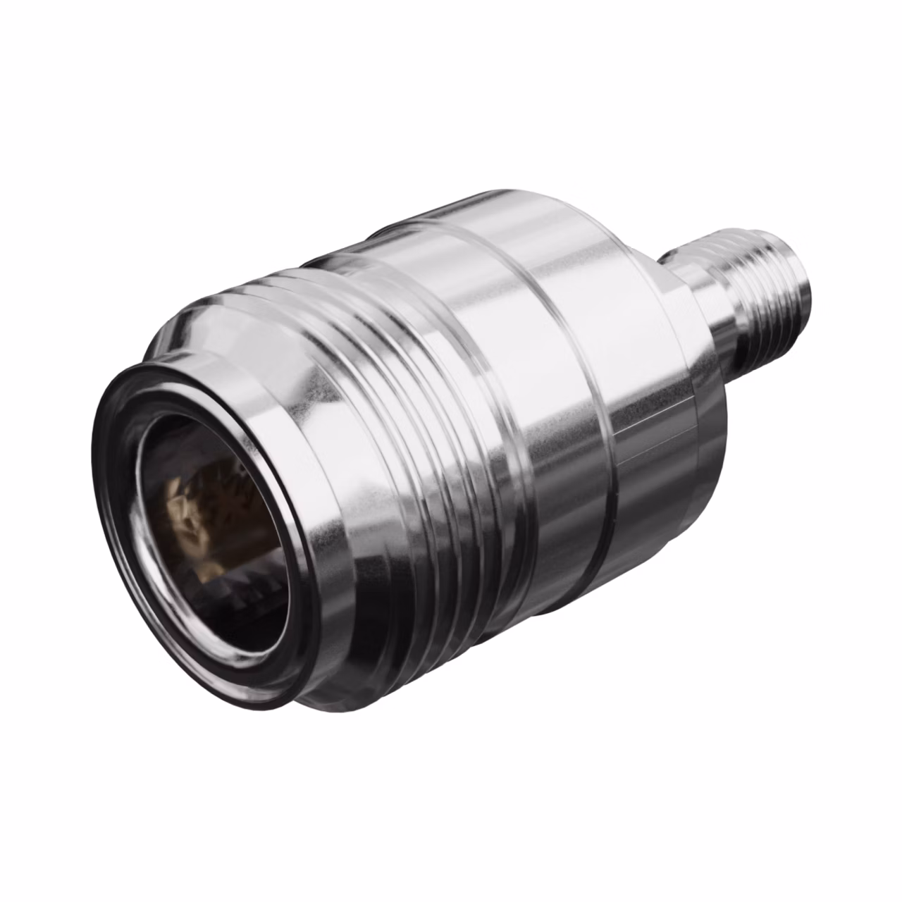 N Jack-to-SMA Jack, Between-Series Adapter, One Piece Per Bag, 50 Ohms for sale