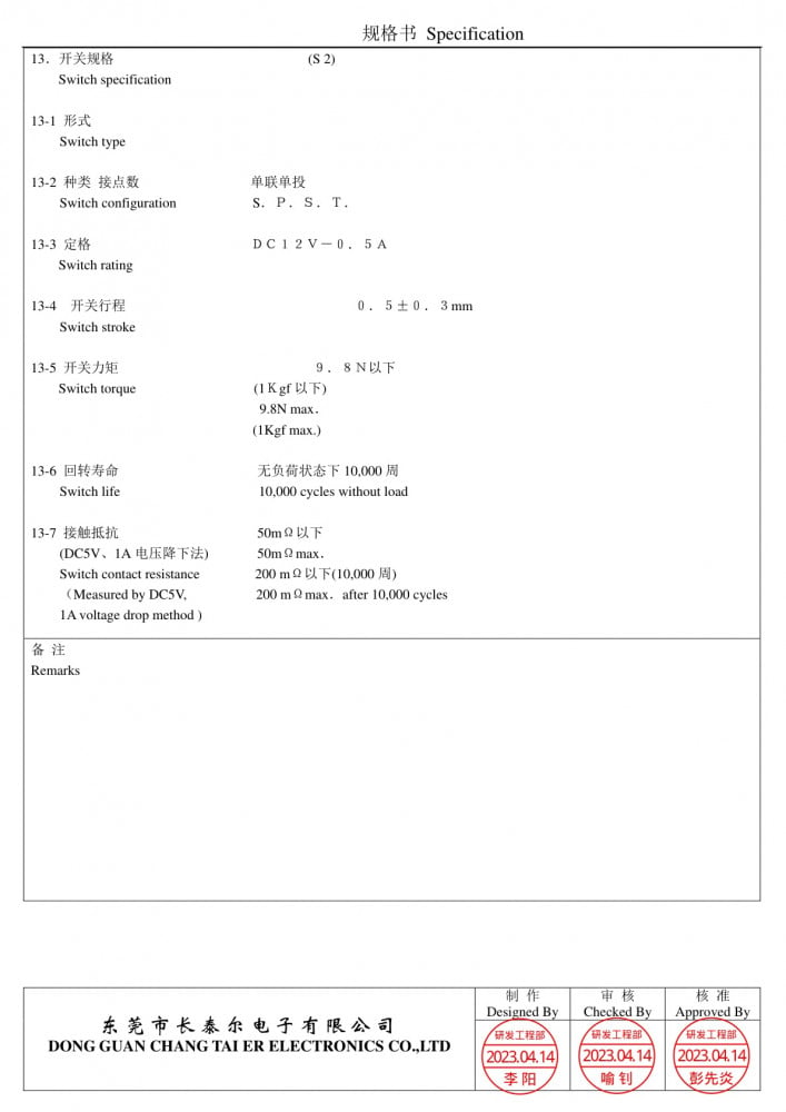 CTR ED09D21M specification page 6