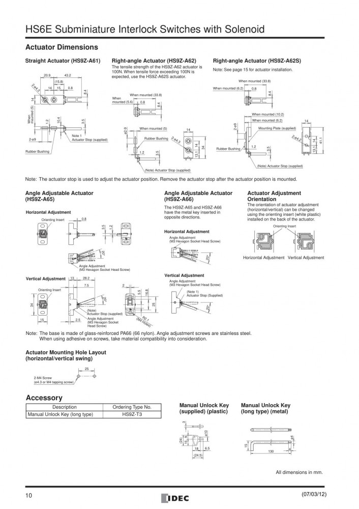 IDEC HS6E datasheet page 10