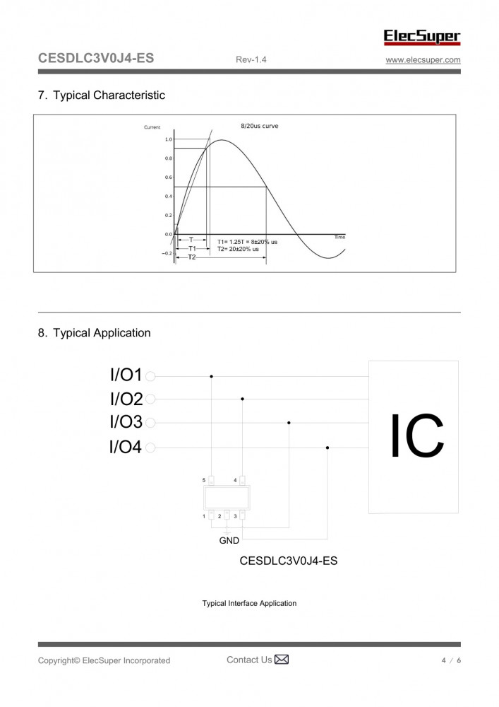CESDLC3V0J4-ES datasheet page 4