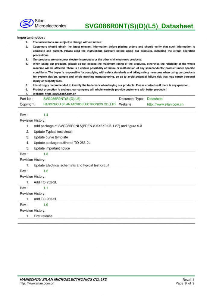 SVG086R0NT datasheet page 9