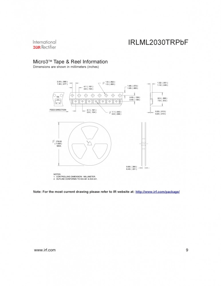 IRLML2030TRPBF datasheet page 9