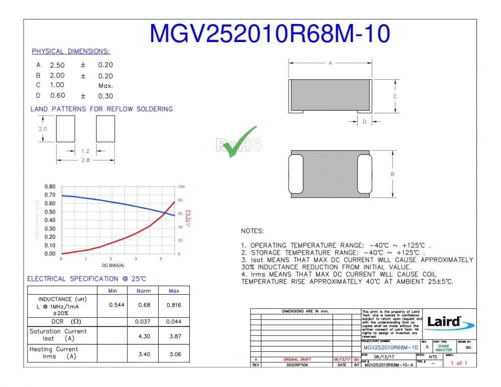 MGV252010R68M-10 technical drawing