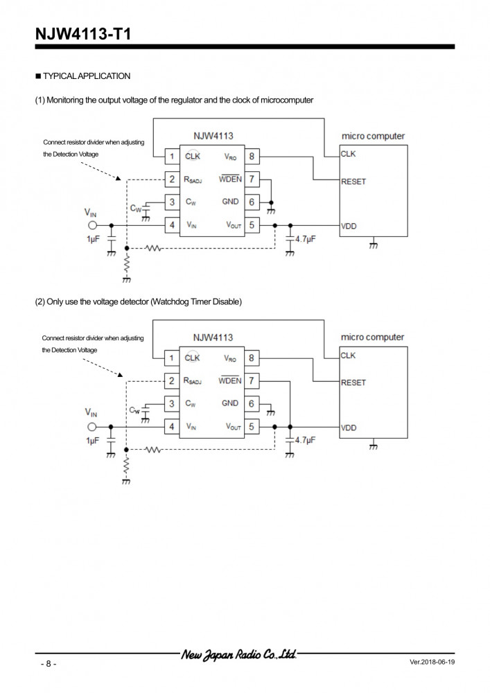NJW4113 datasheet page 8