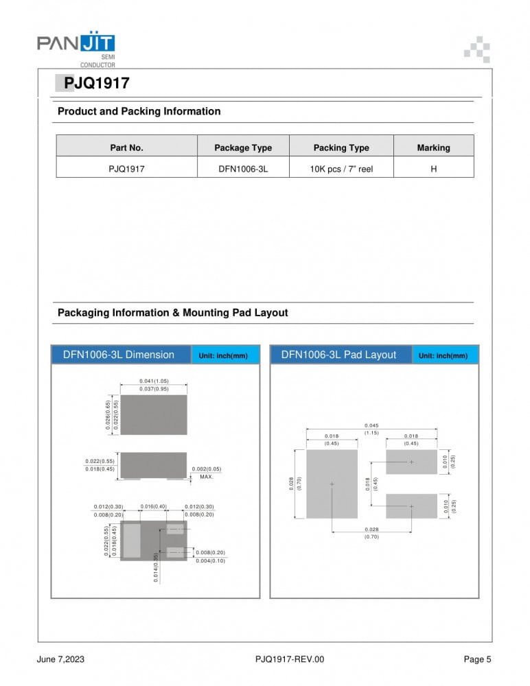 PJQ1917 datasheet page 5