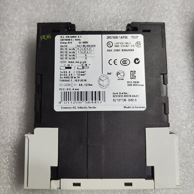 SIEMENS 3RS1800-1AP00 Power Relay – Industrial Grade Electrical Switching Component for sale