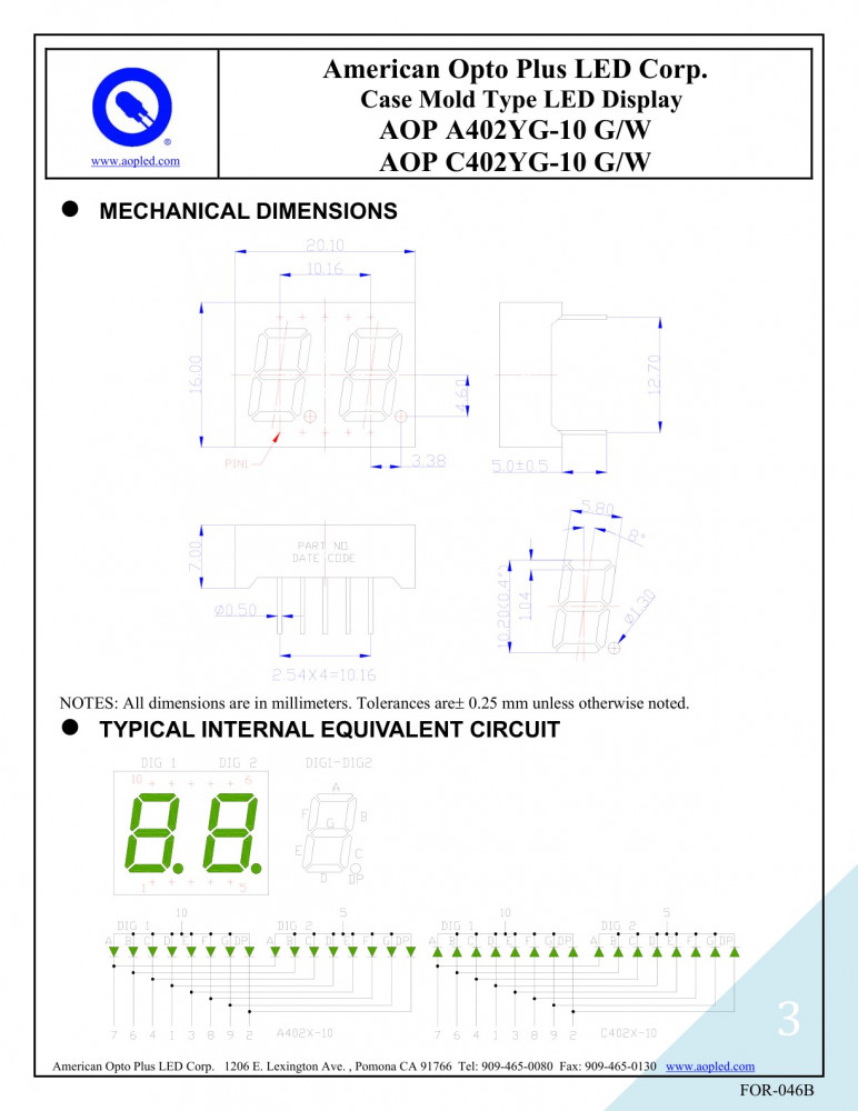 C402YG-10 datasheet page 3