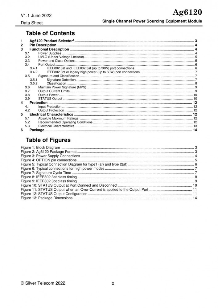 Ag6120 datasheet page 2