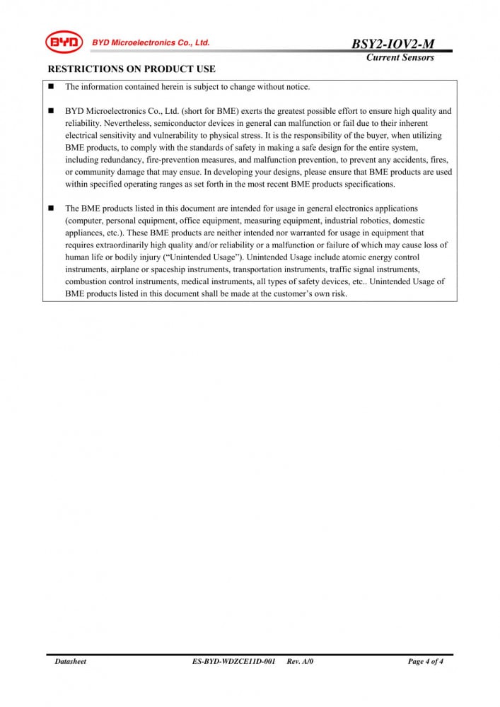 BSY2-75/4IOV2 technical document page 4