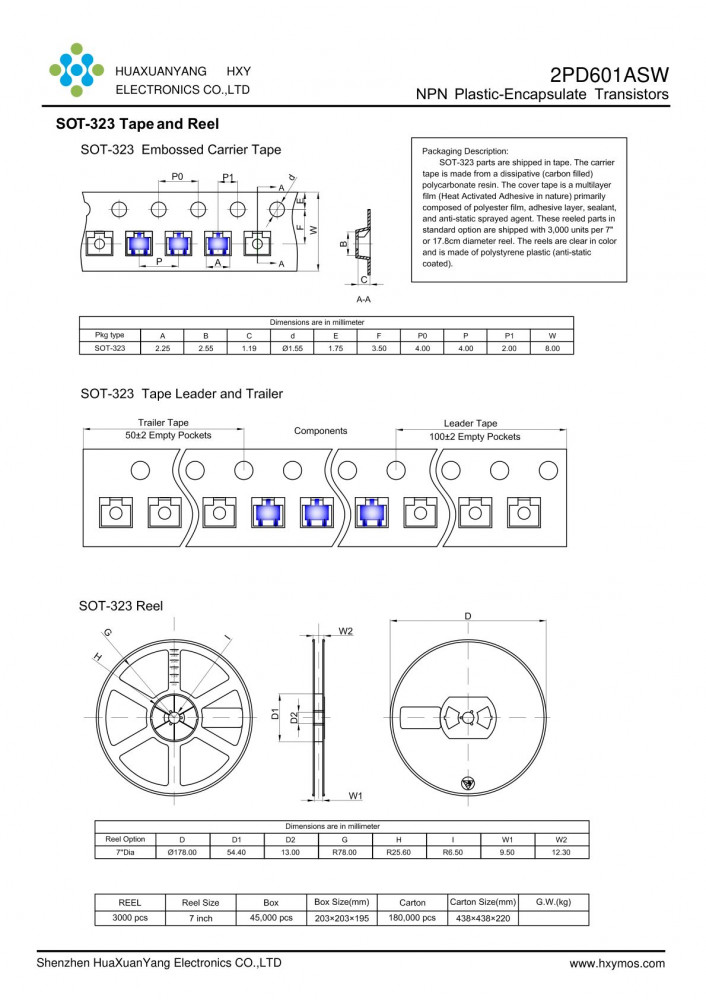 2PD601ASW-HXY datasheet page 3