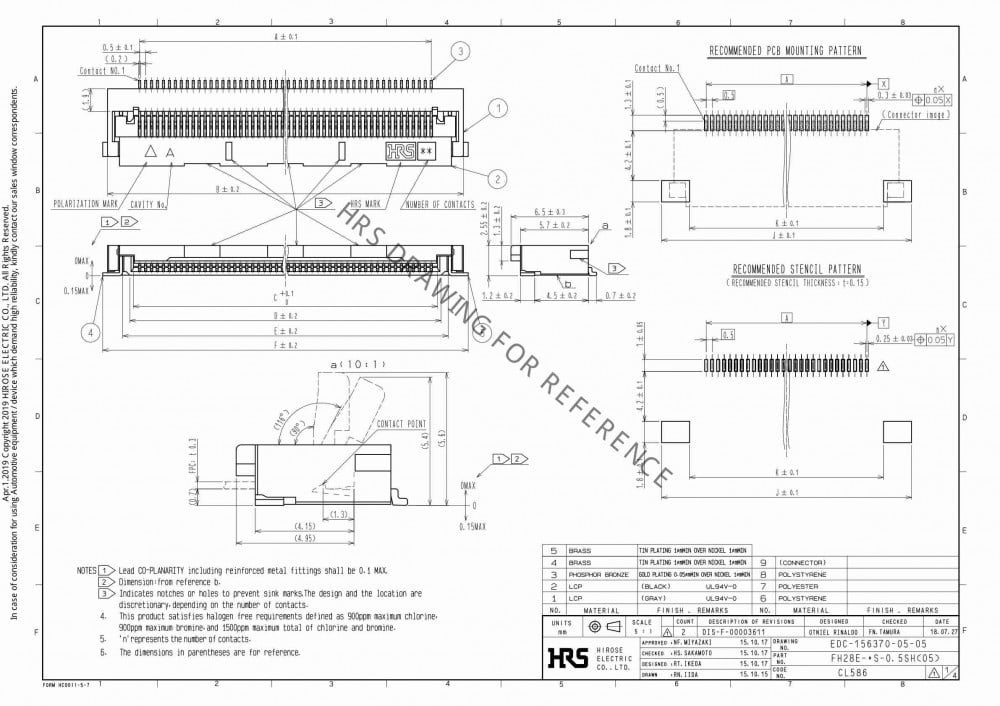 HRS FH28E drawing page 1